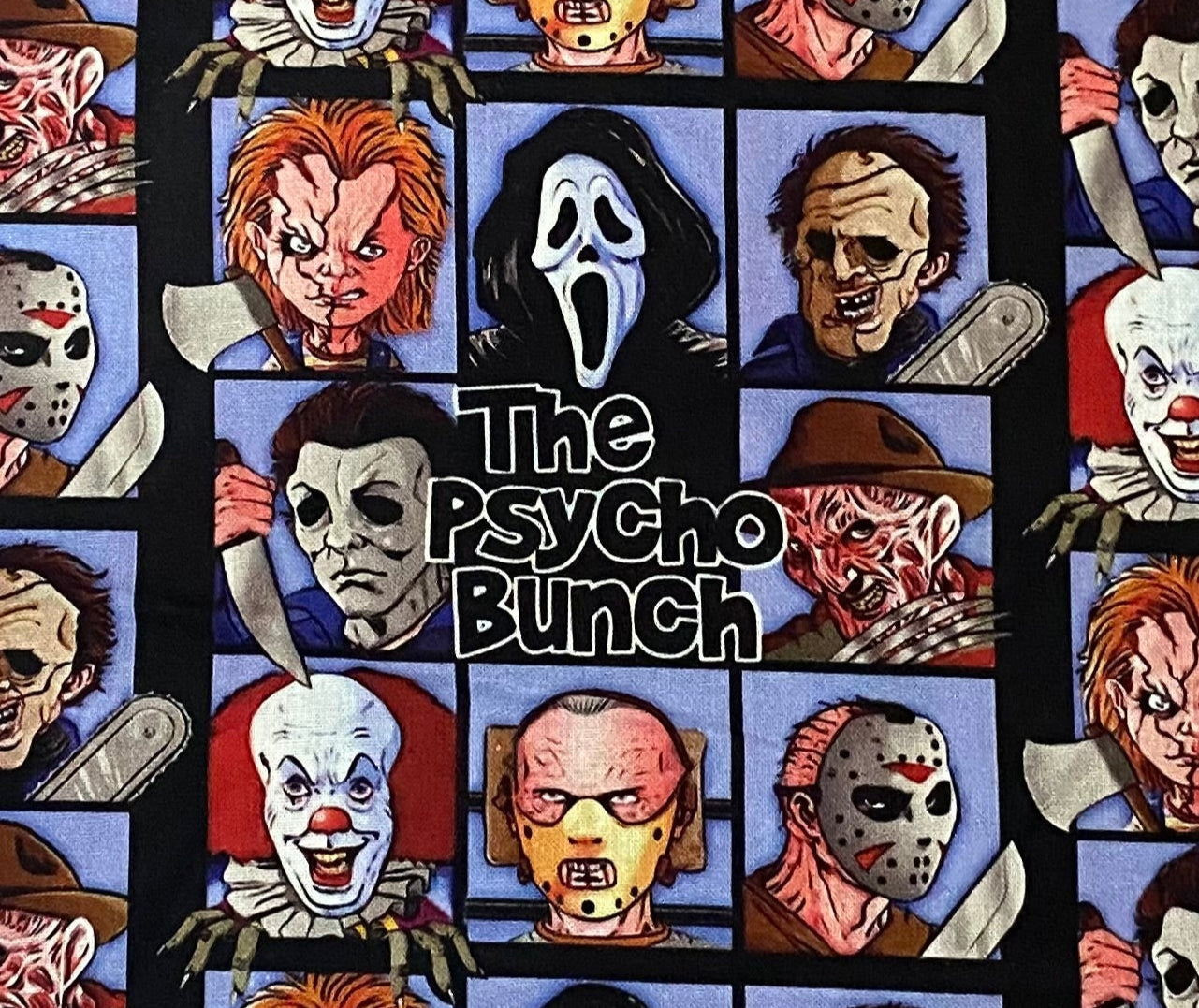 Horror Fabric - The Psycho Bunch – Boutique Crafting